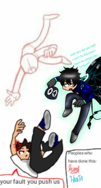 Falling collab - ibisPaint