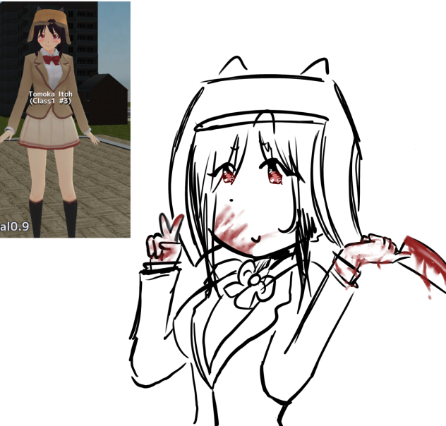 school girl simulator character - ibisPaint