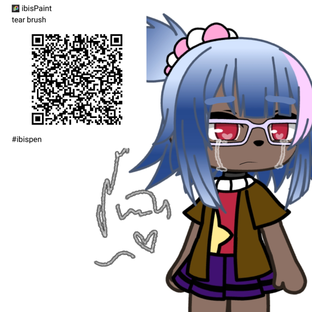 tear brush QR code - ibisPaint