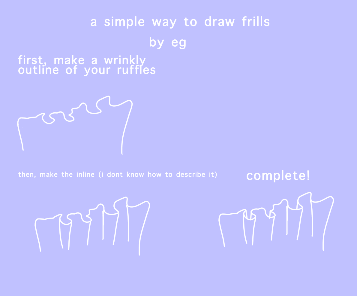 how to draw frills - ibisPaint