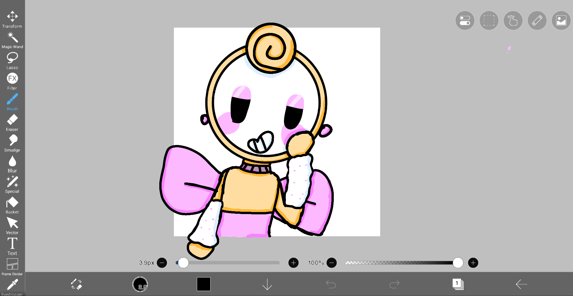 Glisten the mirror - ibisPaint