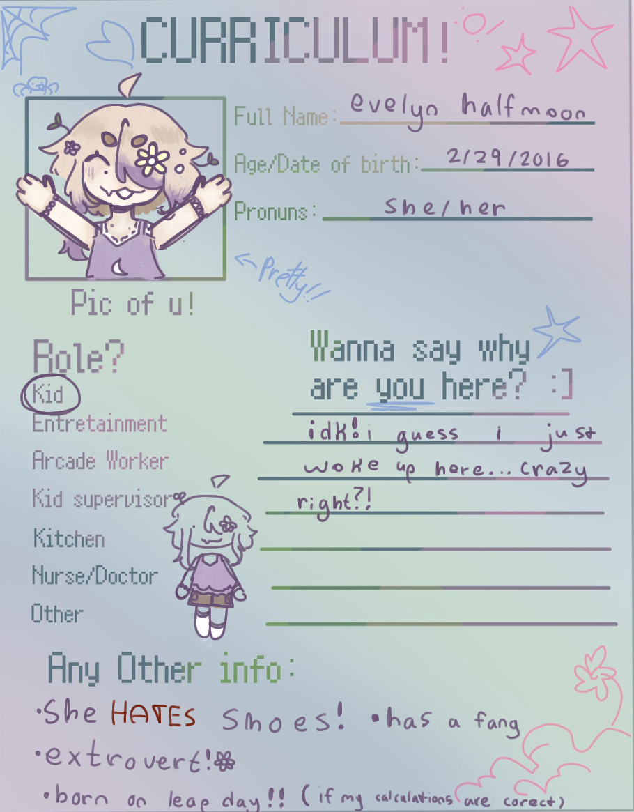 dreamed daycare oc thingy !! - ibisPaint