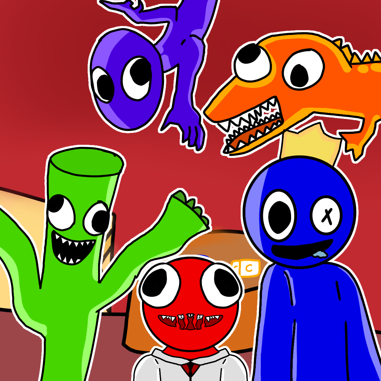 rainbow friends Fanart - ibisPaint