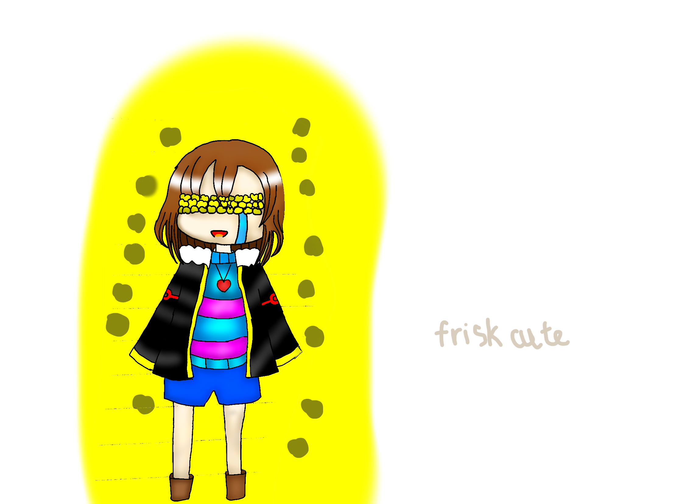 speedpaint frisk flowerfell - ibisPaint