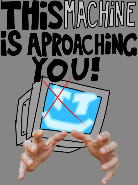 machine approaching meme - ibisPaint
