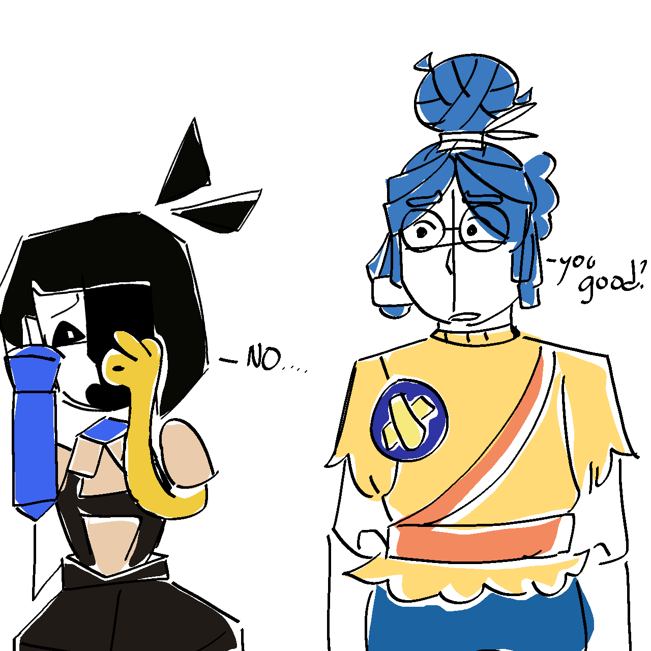 ENA and May (The yellow and blue duo) - ibisPaint
