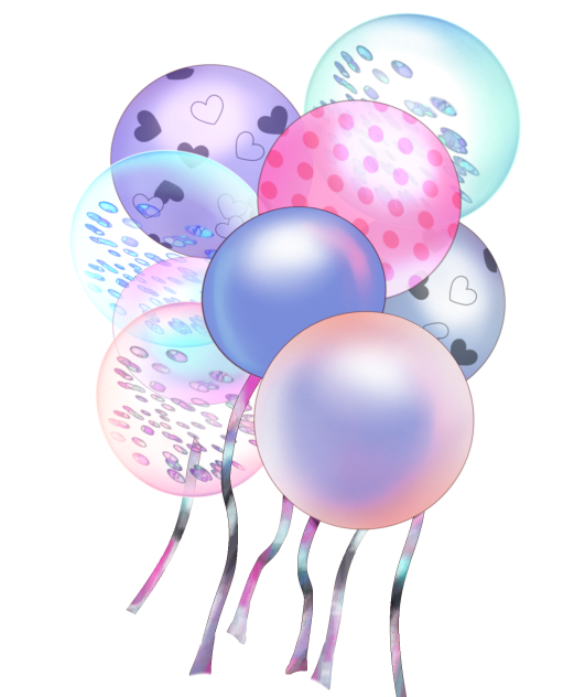 cluster balloons - ibisPaint