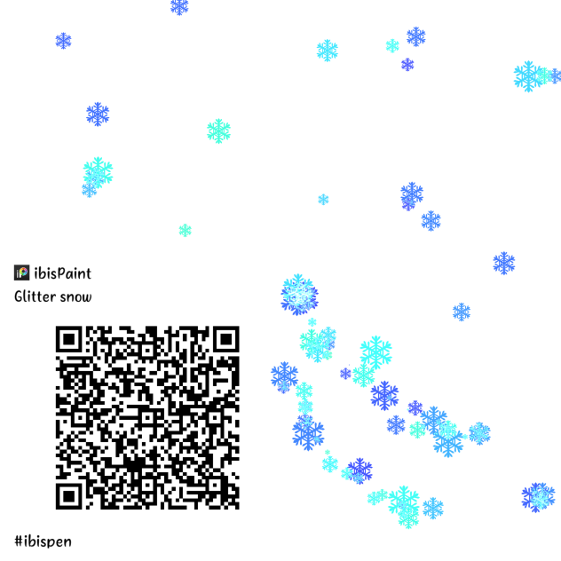 Glitter Snow - ibisPaint