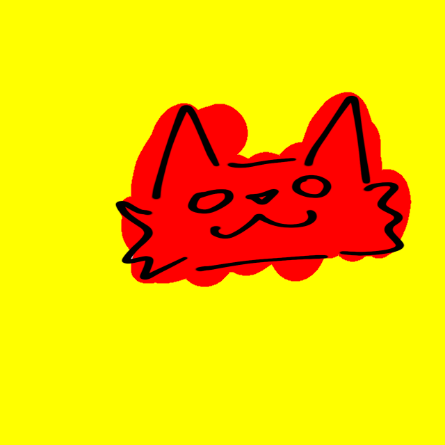 silly cat X3 TW bright colours - ibisPaint