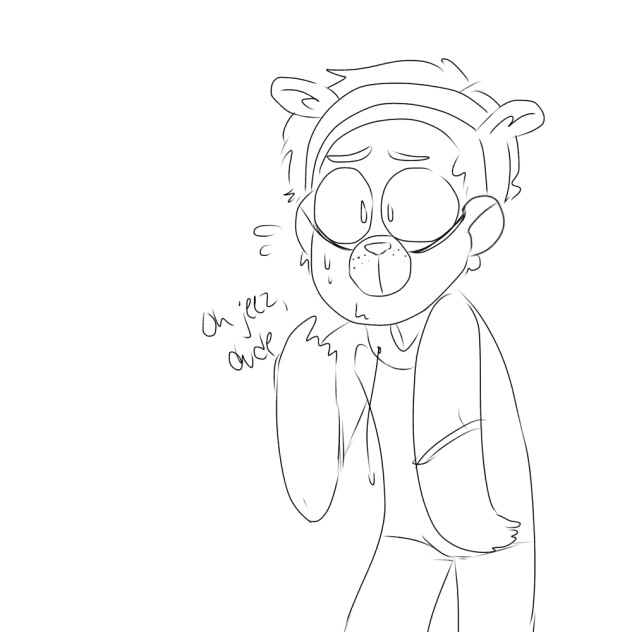 Rigby-Obsessed Morty [doodle Speedpaint] - ibisPaint