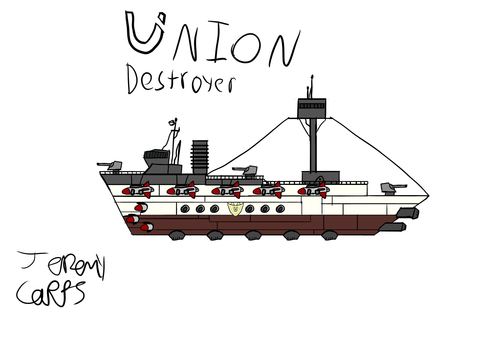 Union Shinoi Class Destroyer - ibisPaint