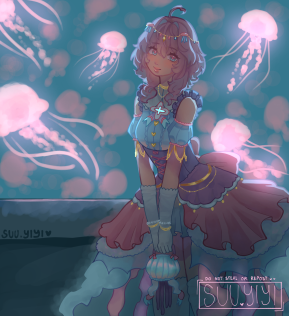 March 7th jellyfish outfit - ibisPaint