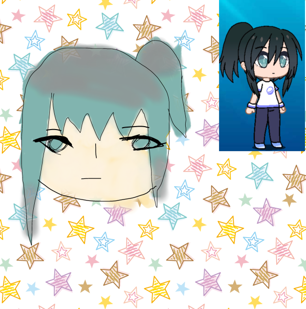 Trying to copy Gacha (speed draw)2 - ibisPaint