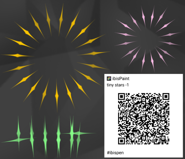 brush qr code (tiny stars-1) - ibisPaint