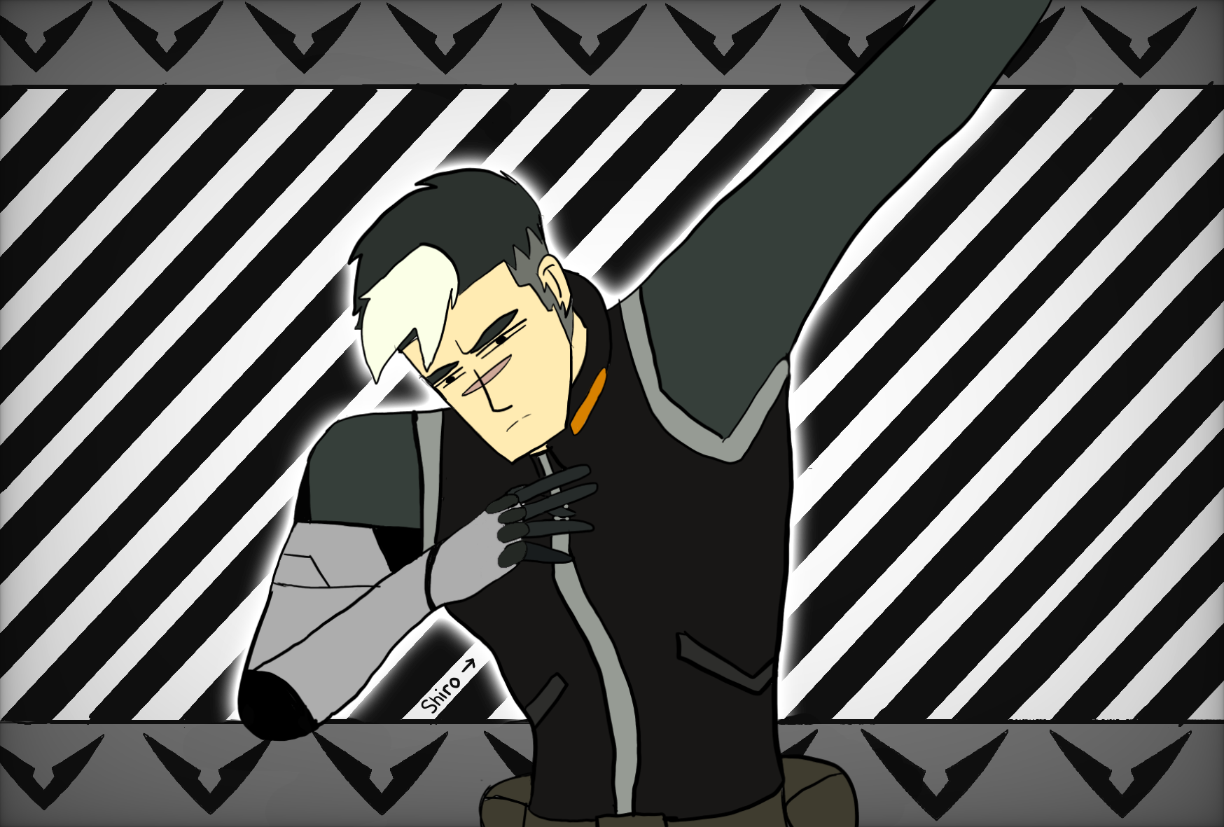 Shiro Dabbing (Voltron) - ibisPaint