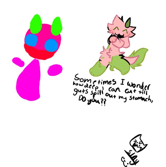 INTRUSIVE THOUGHTS XDD - ibisPaint