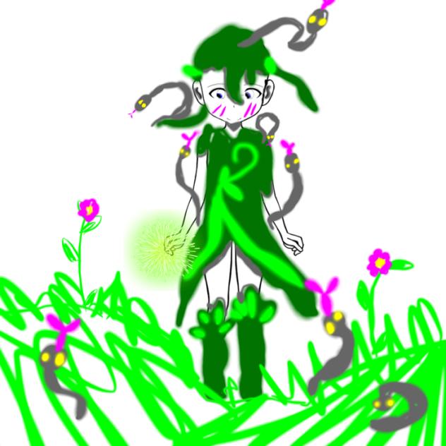 The shy earth girl - ibisPaint