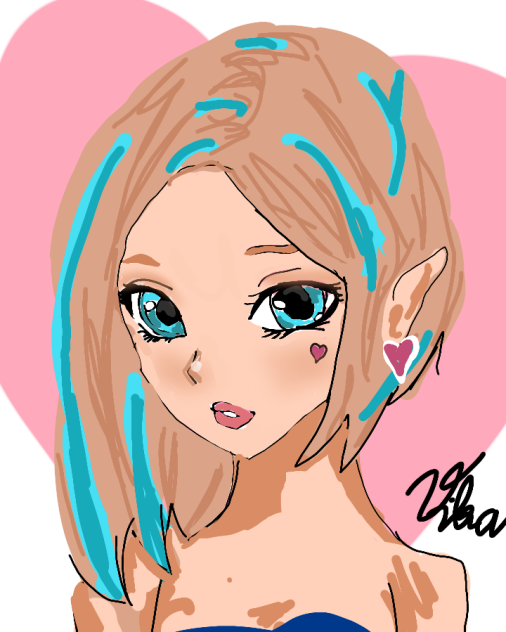 Beautiful girl and cute - ibisPaint