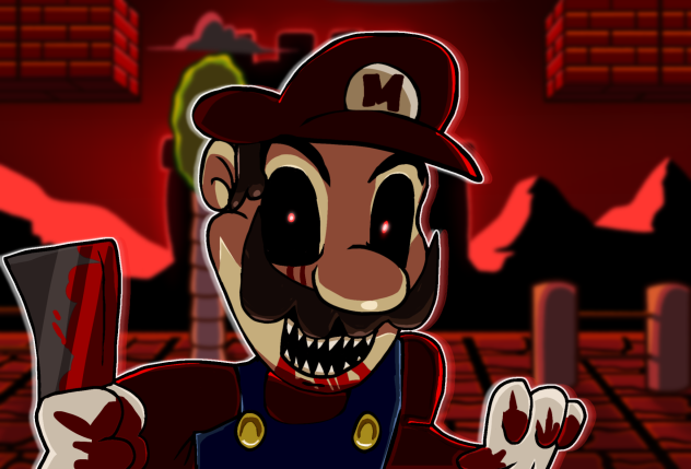 Mario Maddness V2 Mario exe by myself - ibisPaint