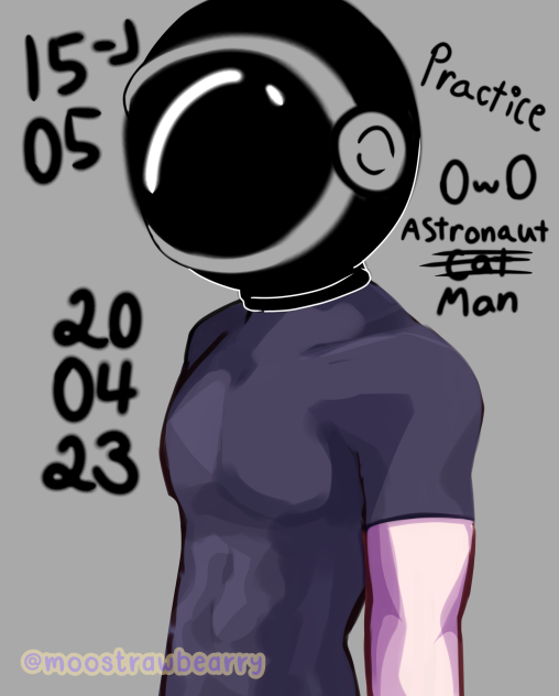 Astronaut man render practice - ibisPaint