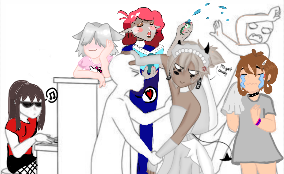 colaboración con mi hermana - ibisPaint