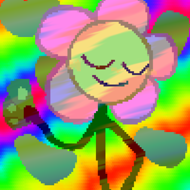 flower pixel art - ibisPaint