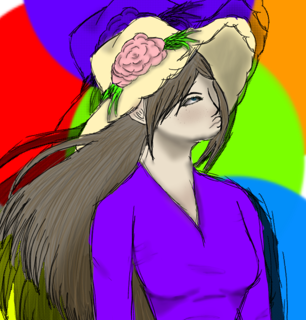 lady with hat - ibisPaint