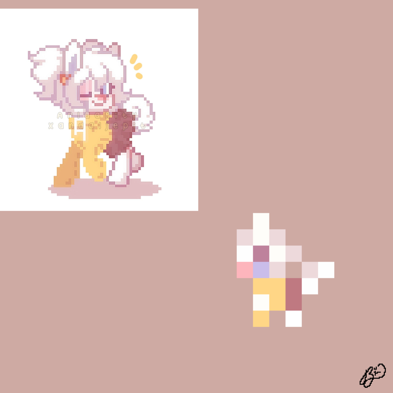 Ponytown Pixel Art 8× - ibisPaint