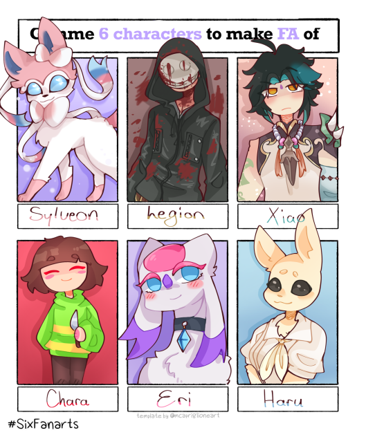 Six Fanarts Challenge - ibisPaint