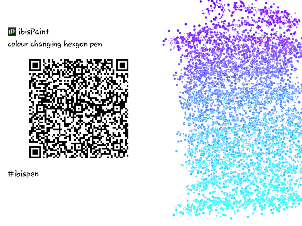 colour changing hexgon pen - ibisPaint