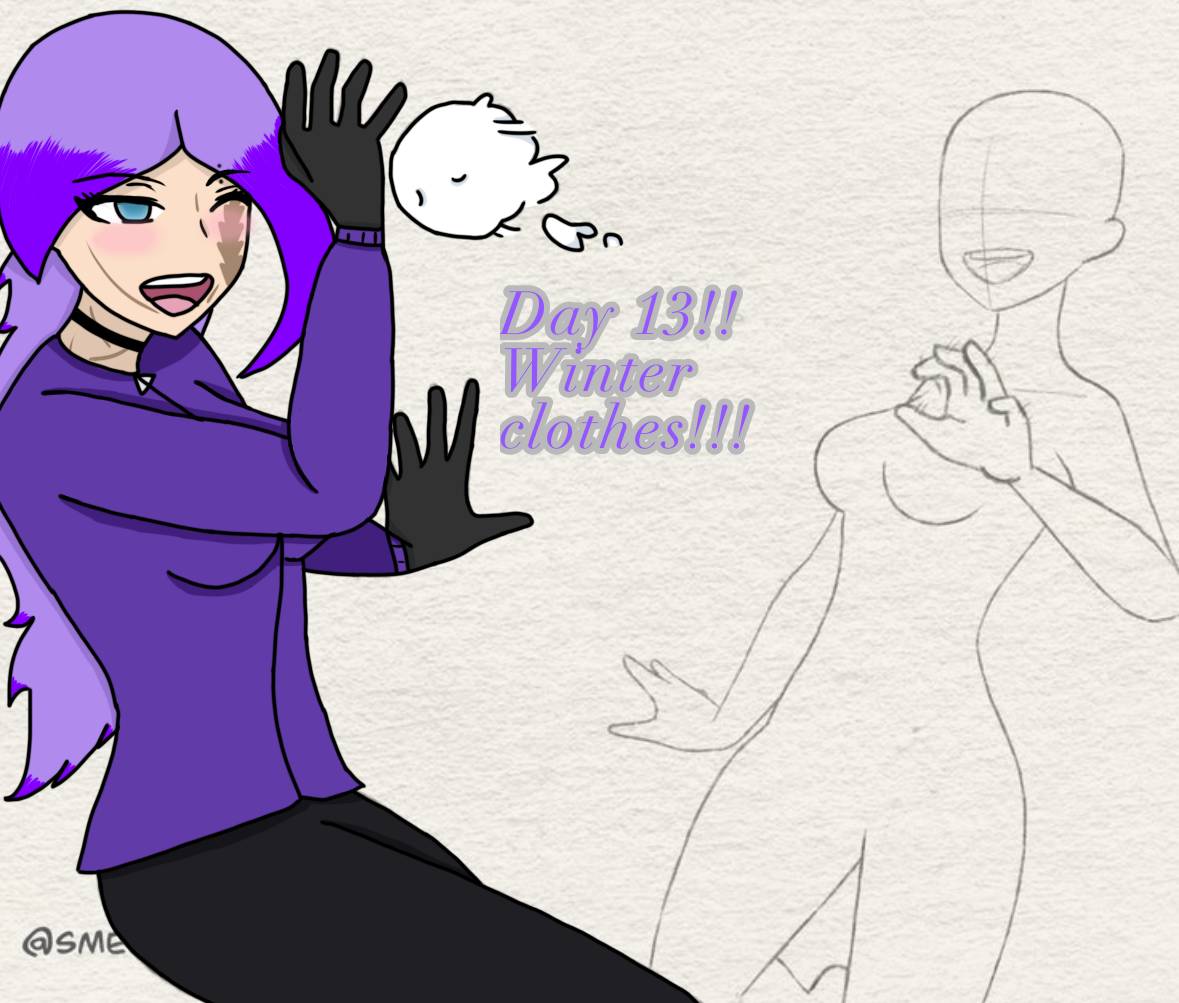 Day 13!! Winter clothes!! - ibisPaint