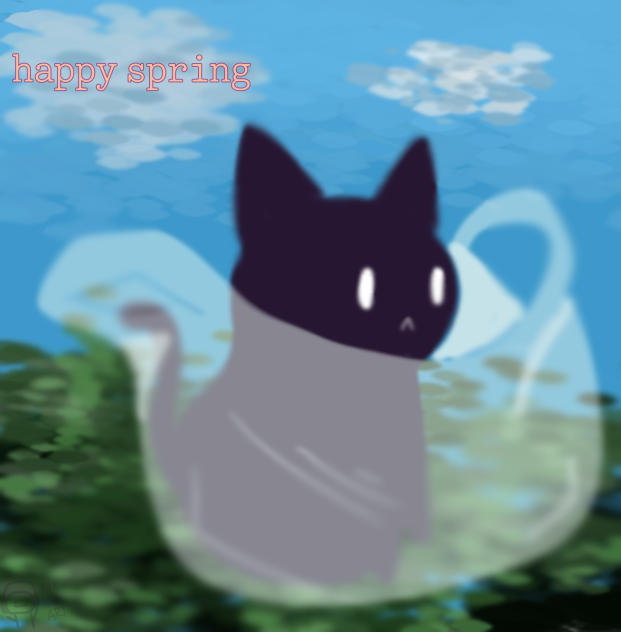 𝚂𝚙𝚛𝚒𝚗𝚐 𝚌𝚊𝚝 - ibisPaint