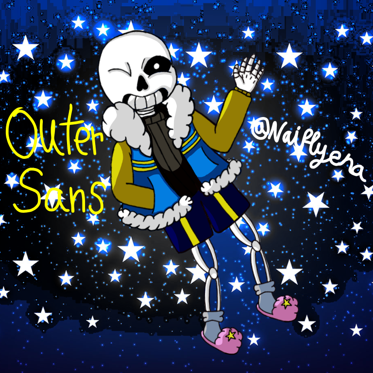 Outertale Outer sans fanart - ibisPaint