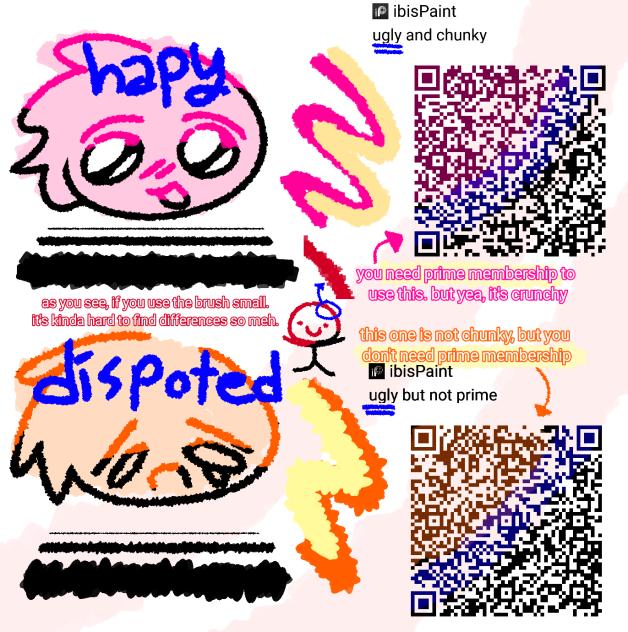 weird chunky crunchy brush - ibisPaint