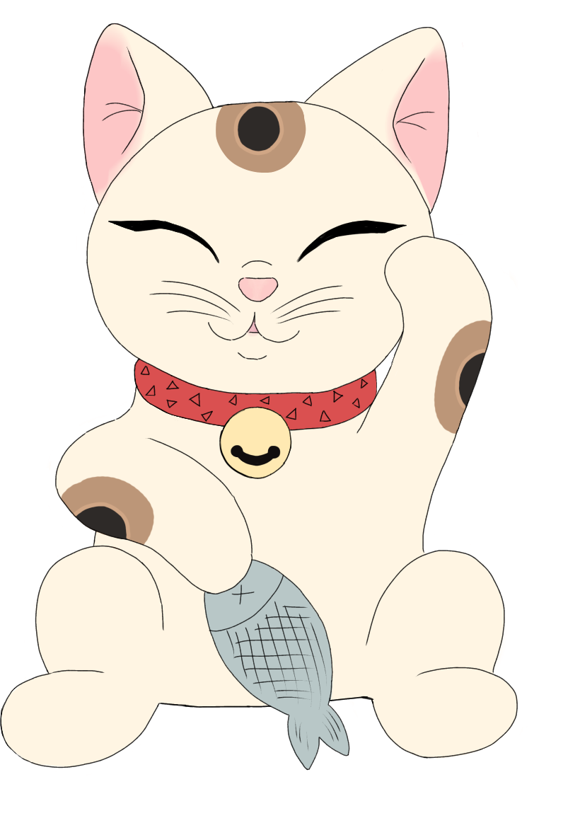 Maneki Neko cartoon style - ibisPaint