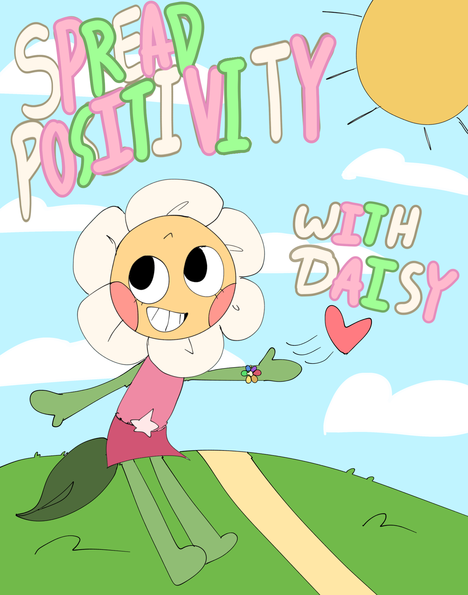 Dandy’s world OC poster! Daisy the Daisy - ibisPaint