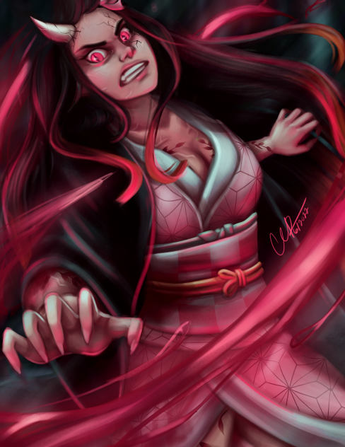 Demon Nezuko - ibisPaint