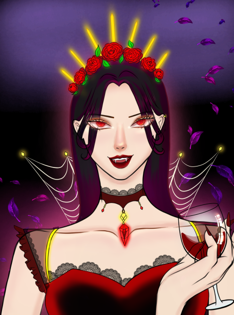 Reniella as a vampire for Halloween 🎃 - ibisPaint