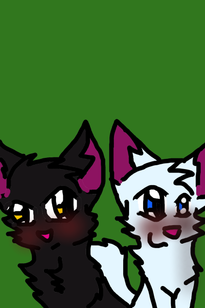 shadowfur and shimmertail speedpaint - ibisPaint