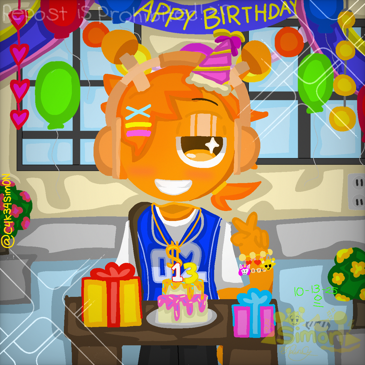 【🧡☆𝙷𝚊𝚙𝚙𝚢 𝙱𝚒𝚛𝚝𝚑𝚍𝚊𝚢, 𝙾𝚛𝚎𝚗!!☆🧡🥳🎂🎉】 - ibisPaint