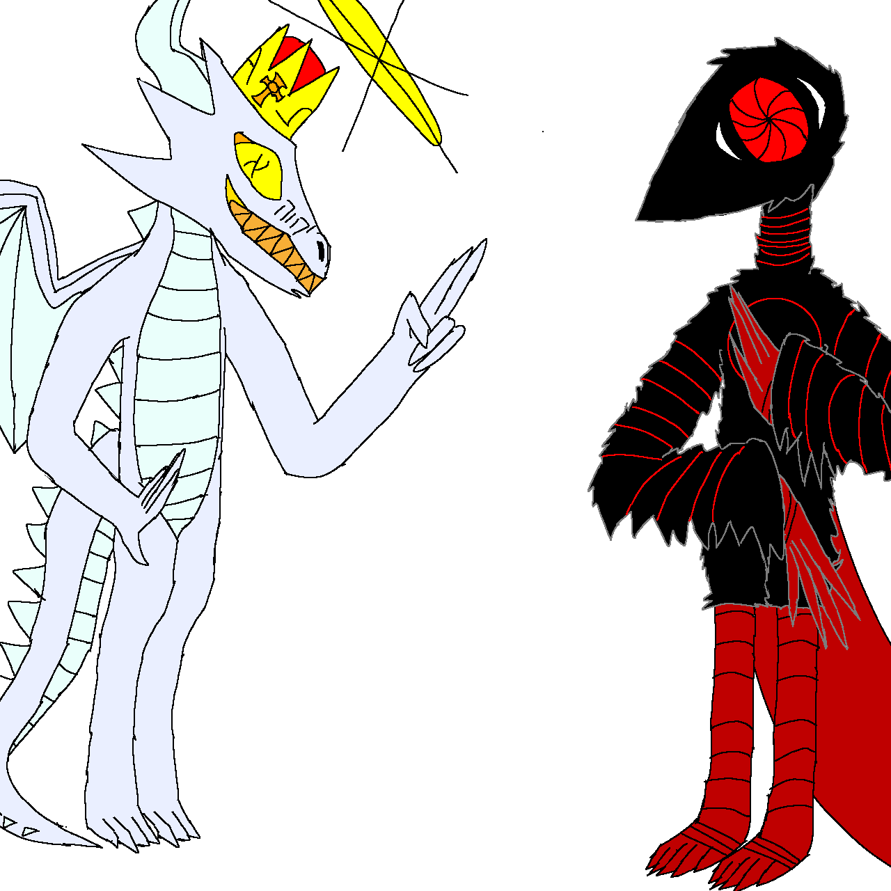 Divine Dragon and Peacock of the abyss - ibisPaint