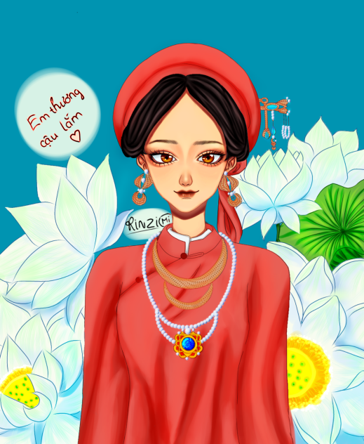 Áo dài Việt Nam - ibisPaint