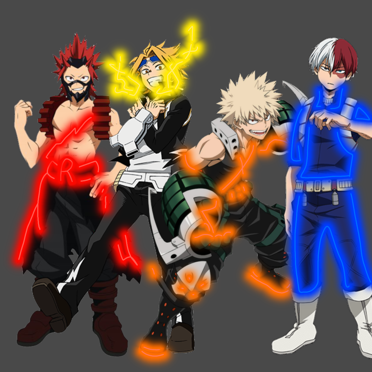 mha neon lights - ibisPaint