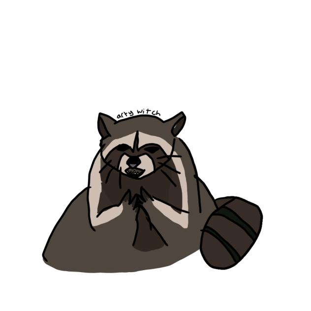 Scheming raccoon 🦝 - ibisPaint