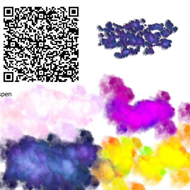 Cloud brush qr code - ibisPaint