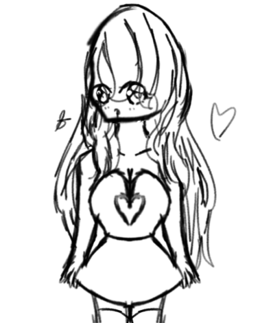 Cute Quiet Girl You See N School Sketch IbisPaint