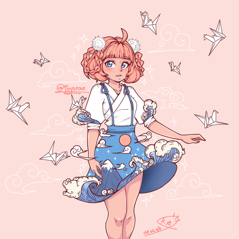 The paper bird - ibisPaint