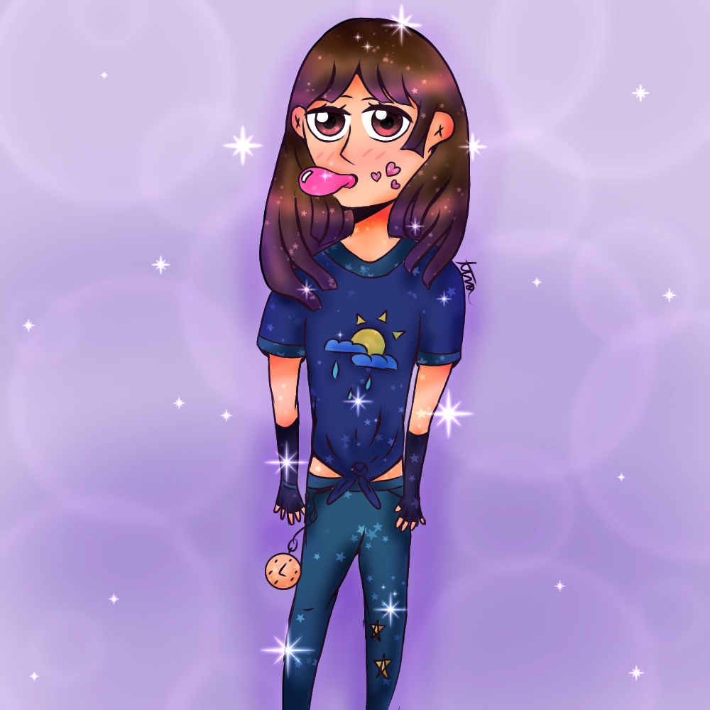 Bubble Gum Girl Redraw - ibisPaint