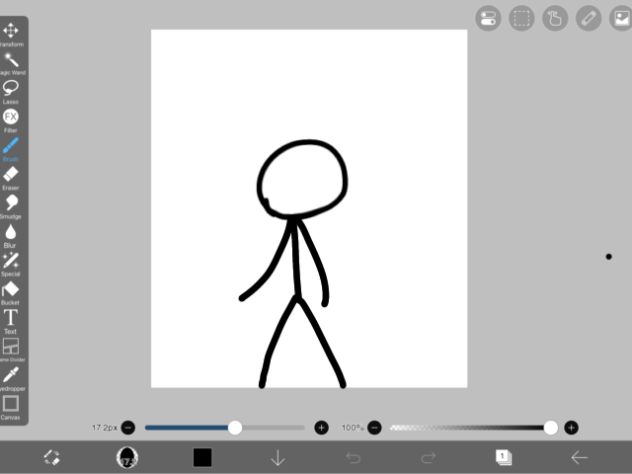 A stickman trying to escape - ibisPaint