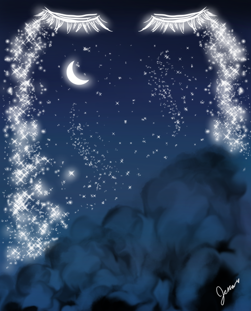 Crying stars - ibisPaint